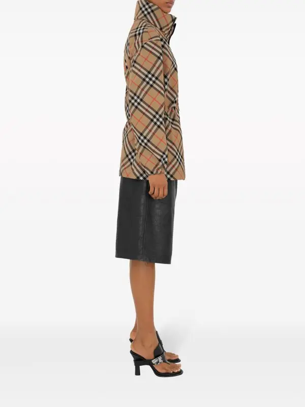 Burberry Check-pattern Jacket - Neutrals