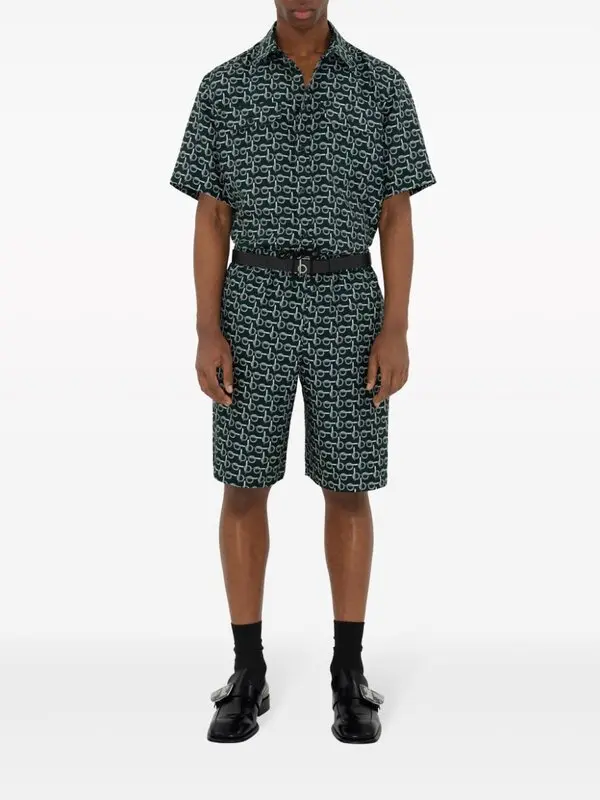 Burberry B Printed Silk Shirt