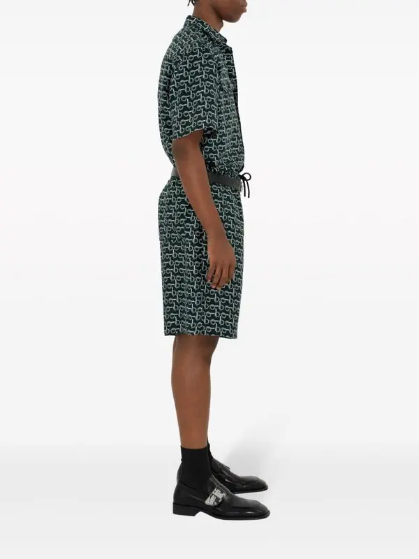 Burberry B Printed Silk Shirt