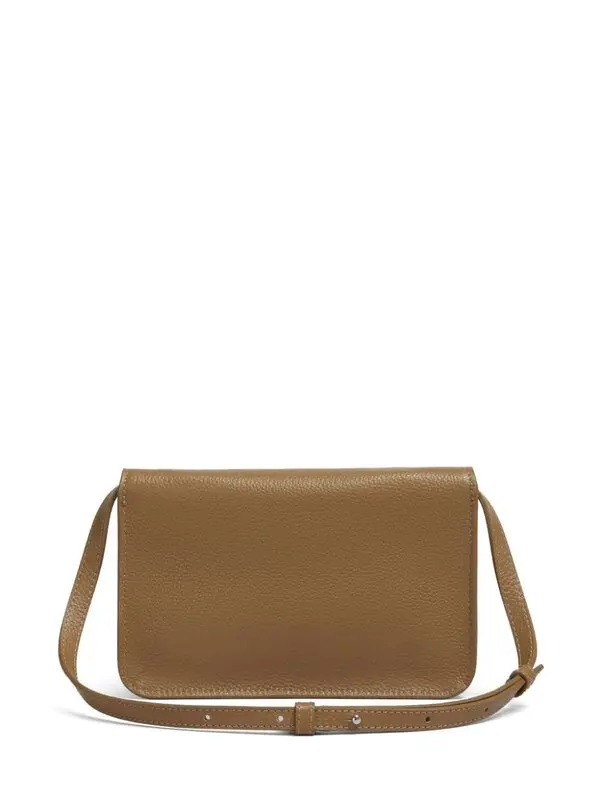 Marni Logo-embroidered Leather Shoulder Bag