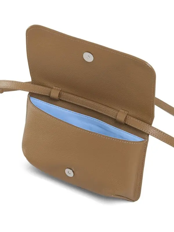 Marni Logo-embroidered Leather Shoulder Bag