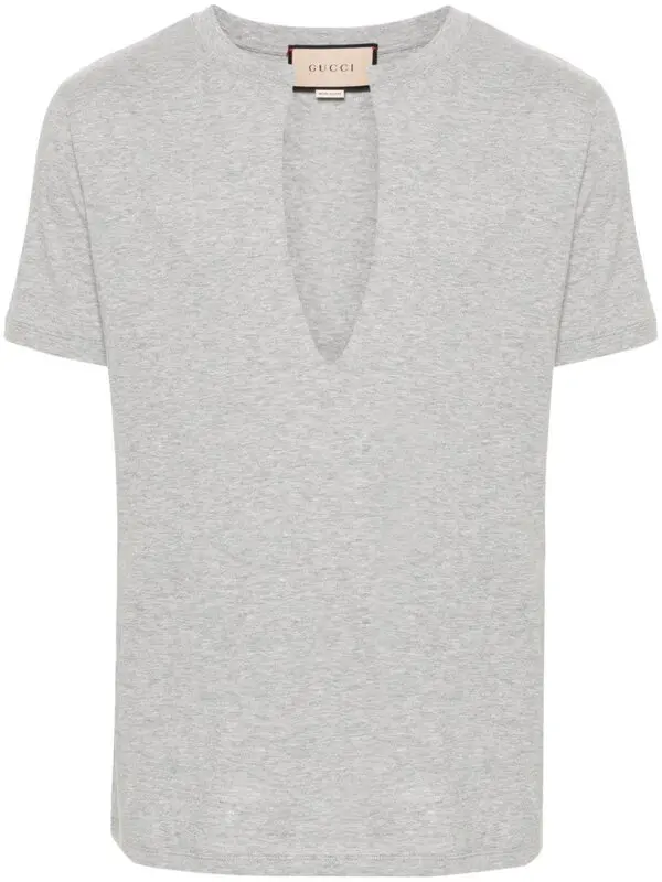 Gucci V-neck Cotton T-shirt