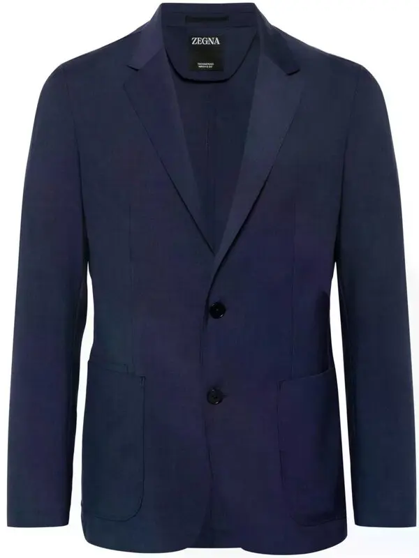 Zegna Single-breasted Wool Blazer