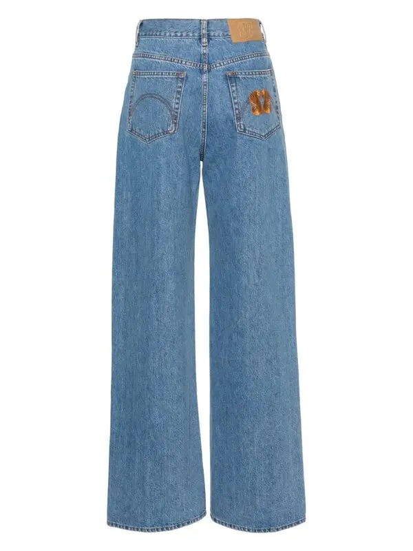 BLAZÉ MILANO Nariida Maya Embroidered Jeans