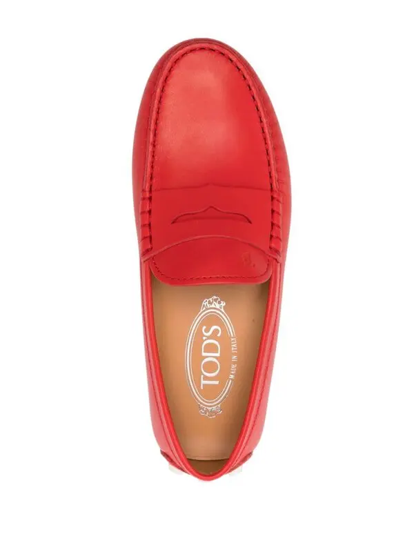 TOD'S Gommino Bubble Leather Penny Loafers
