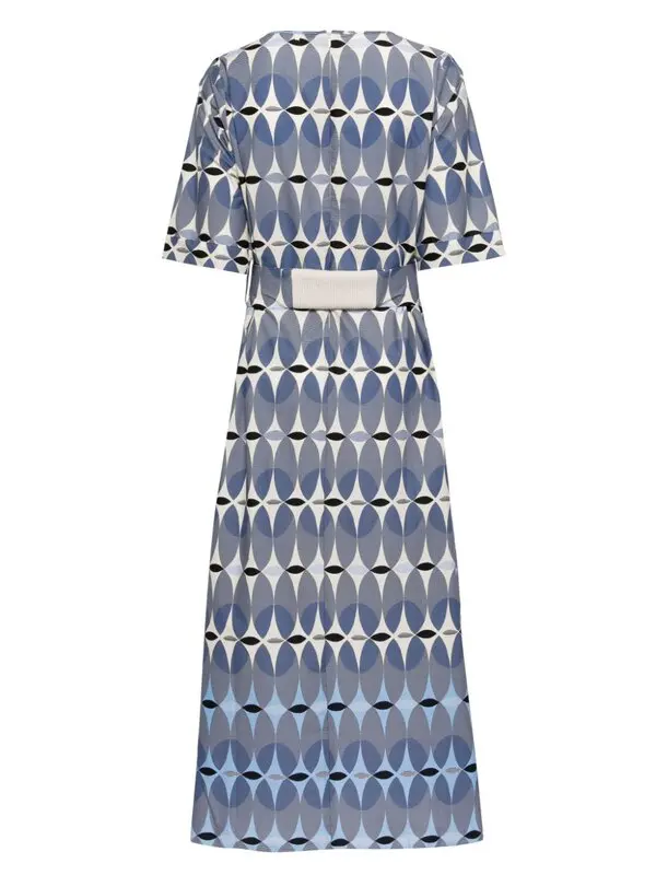 Lorena Antoniazzi Geometric-print Midi Dress