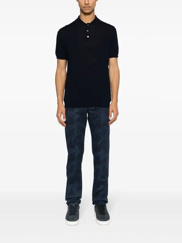 ZANONE 3d-knit Cotton Polo Shirt