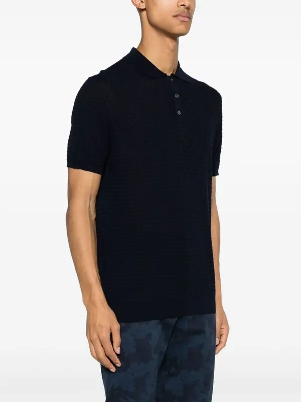 ZANONE 3d-knit Cotton Polo Shirt