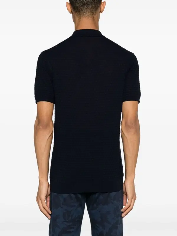 ZANONE 3d-knit Cotton Polo Shirt