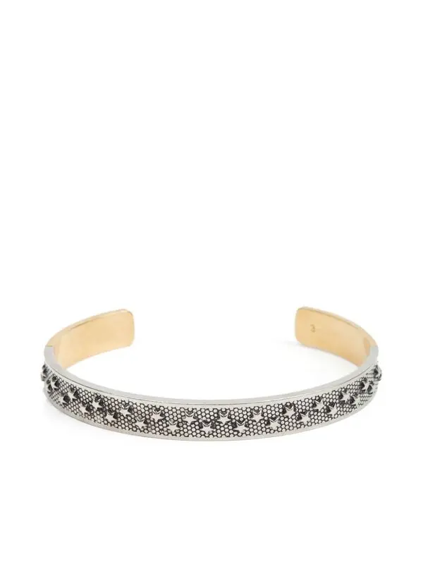 MAISON MARGIELA Star-pattern Cuff Bracelet - Silver