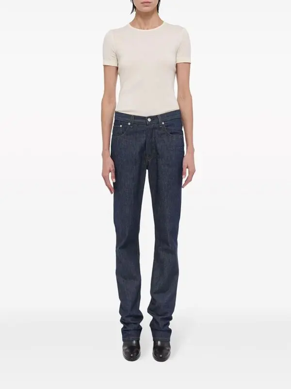 Helmut Lang Shrunken Ribbed-knit Top