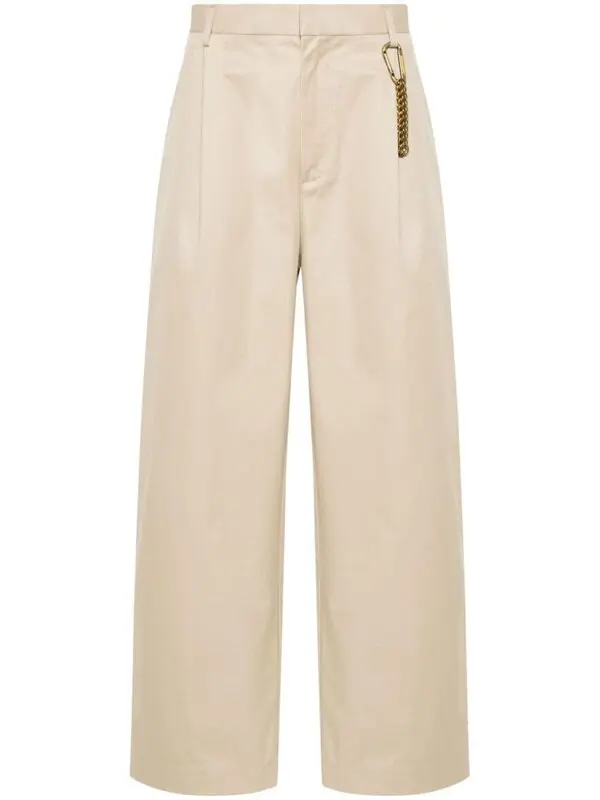 DARKPARK Pleated Straight Trousers