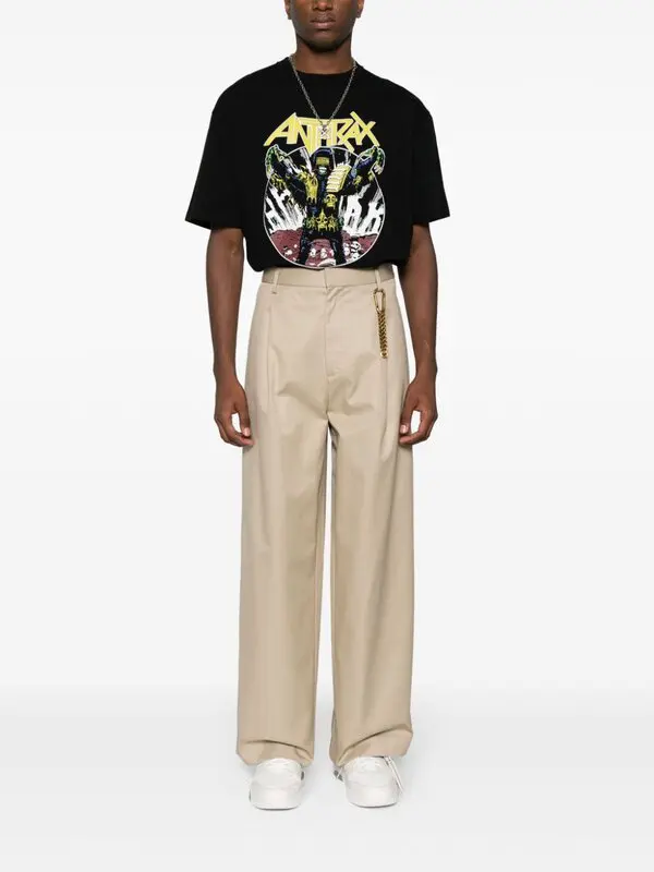 DARKPARK Pleated Straight Trousers