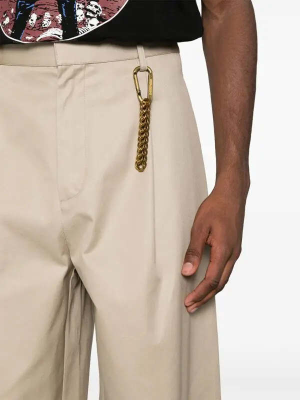 DARKPARK Pleated Straight Trousers