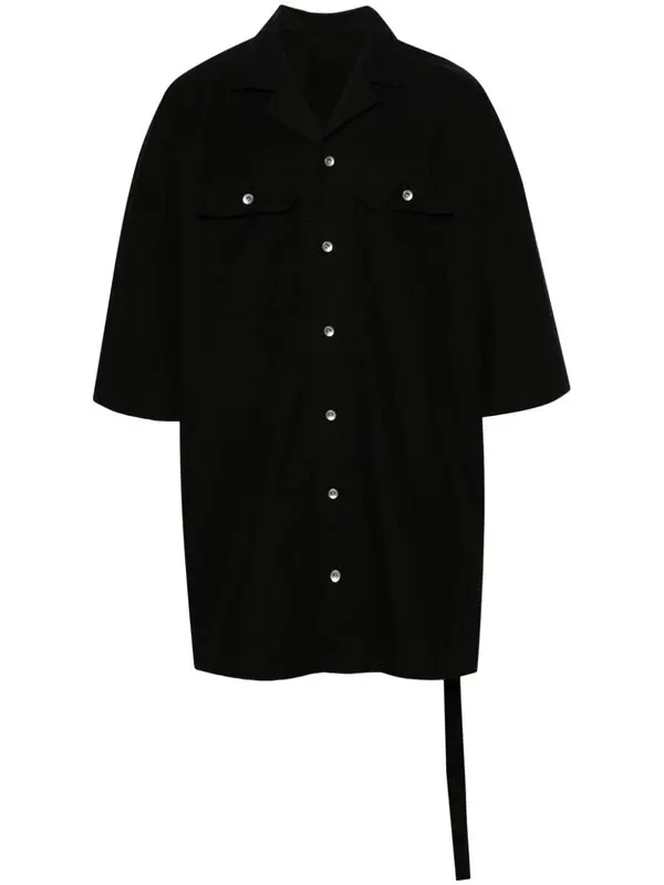 Rick Owens Magnum Tommy Longline Shirt - Black