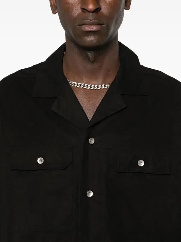 Rick Owens Magnum Tommy Longline Shirt - Black
