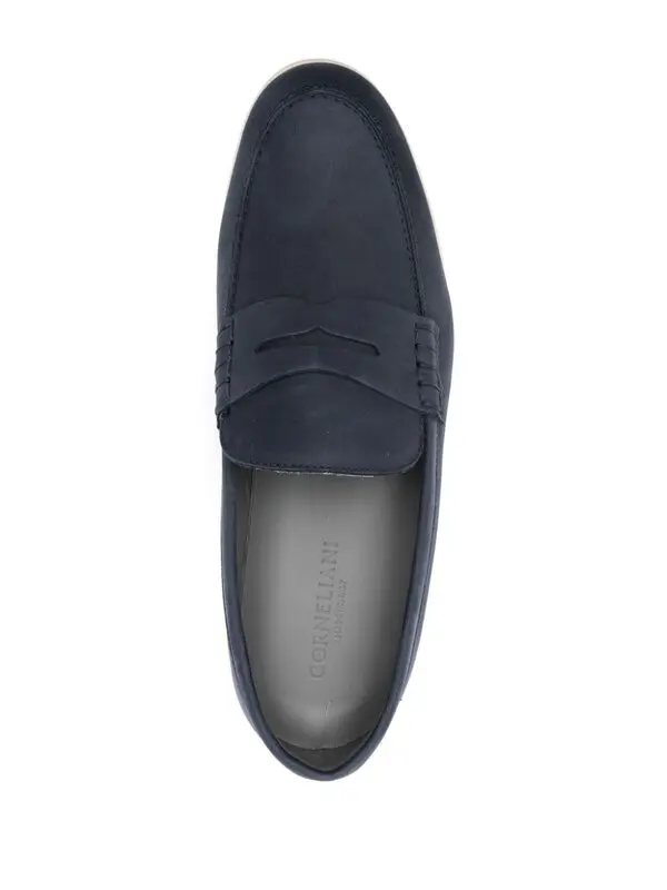 Corneliani Penny Leather Loafers