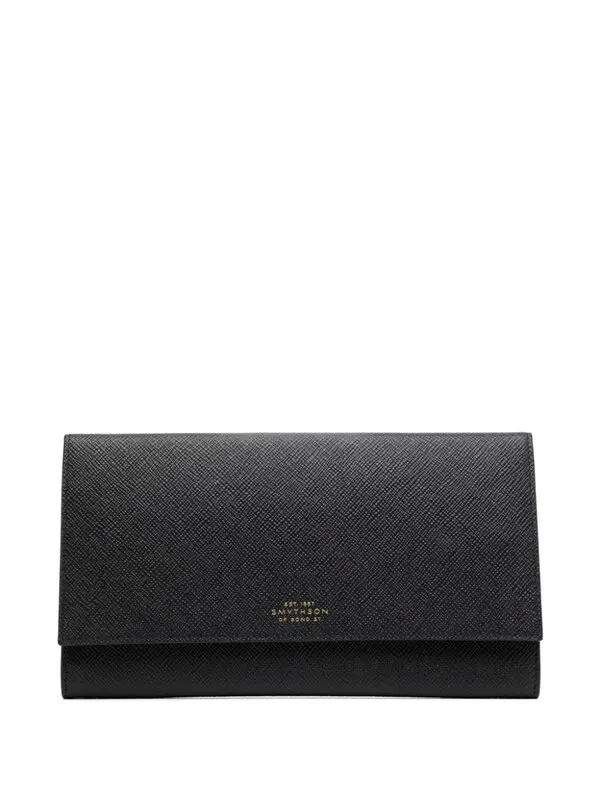 Smythson Marshall Travel Wallet - Black