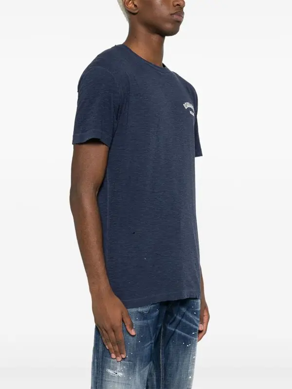 Dsquared2 Logo-print Cotton T-shirt - Blue