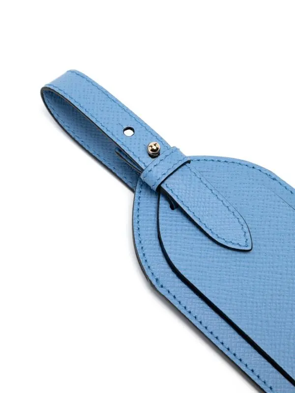 Smythson Logo-stamp Luggage Tag