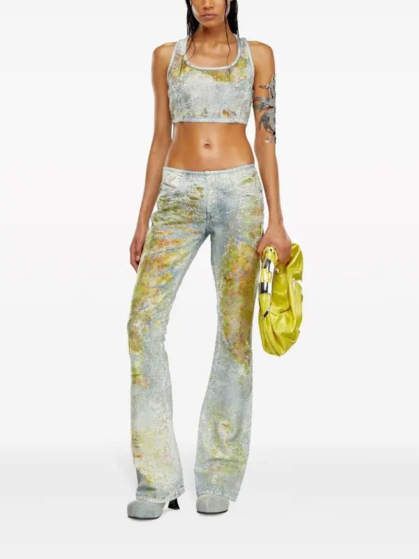 DIESEL® De-detop-fse Devoré Crop Top
