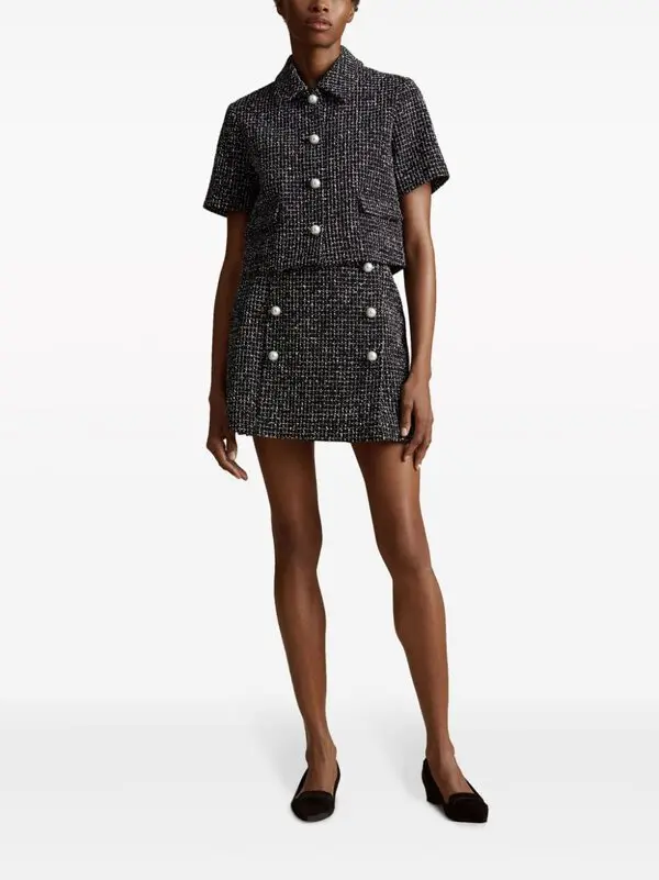 Adam Lippes Double-breasted Tweed Skirt