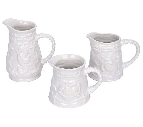 TEMP-TATIONS Set Of 3 Knotical Mini Pitchers - One-color