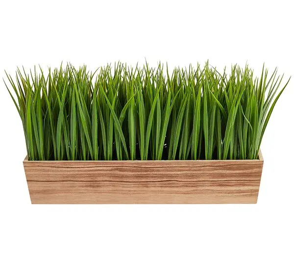 NEARLY NATURAL 20' Vanilla Grass Plant In Decor Ative Planter - One-color