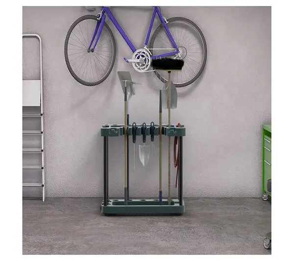 STALWART Rolling Utility Cart With Wheels Holds 40 Yard Tools - One-color