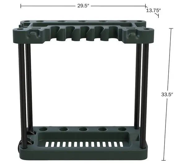 STALWART Rolling Utility Cart With Wheels Holds40 Yard Tools
