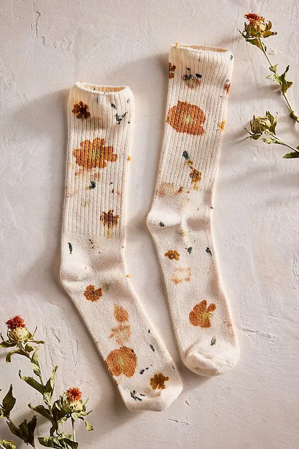 DYE KWEEN Flower Power Bamboo Socks