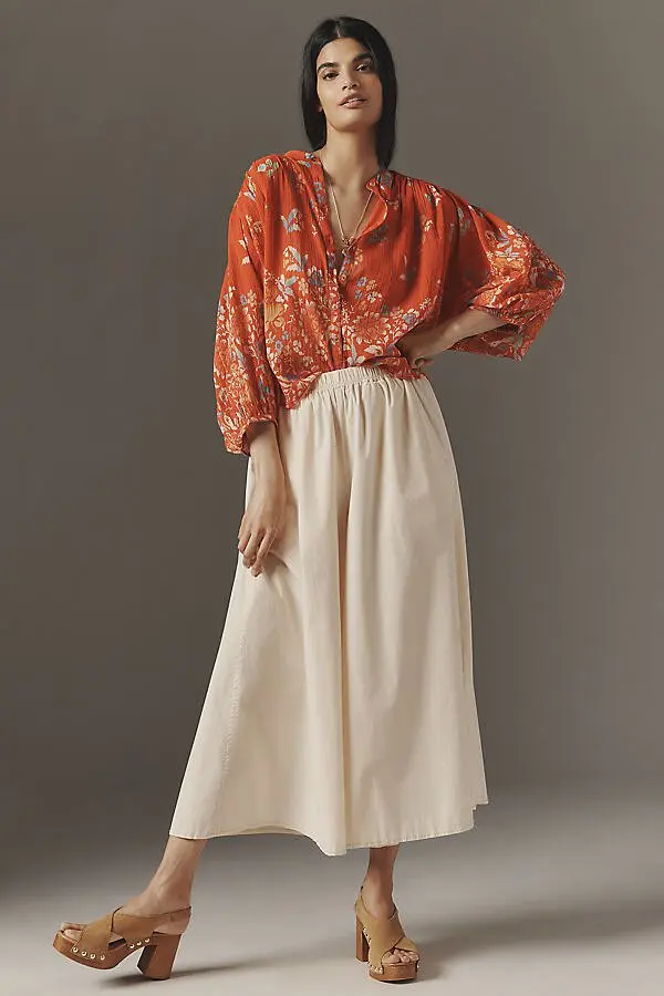 PILCRO Sidney Batwing Blouse