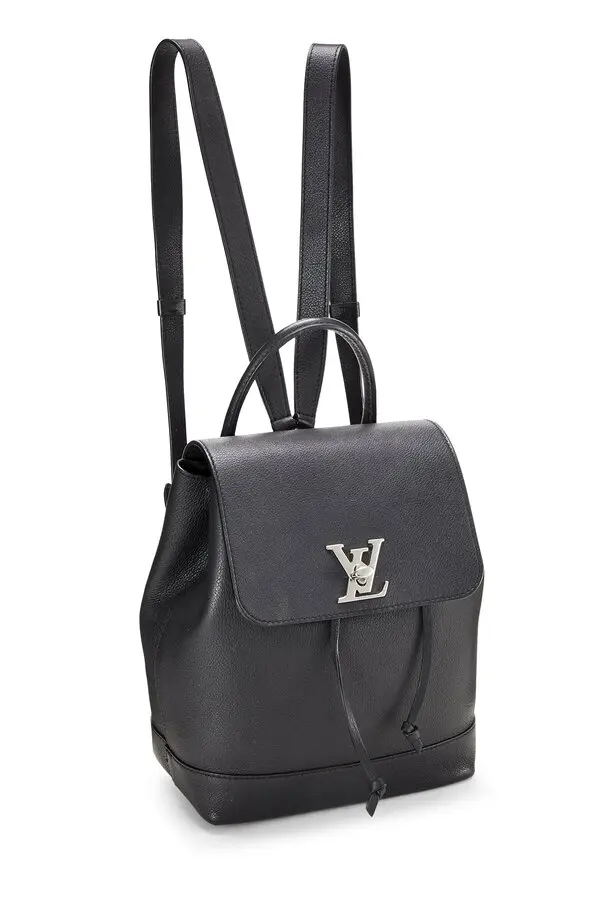 LOUIS VUITTON Leather Lock Me Backpack