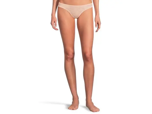 Eberjey Soft Stretch Recycled Lace Bikini Underwear - Buff