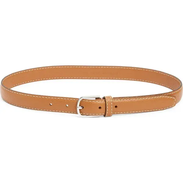 TOTEME Slim Leather Belt - Tan