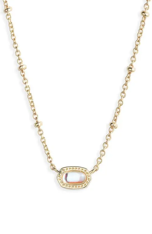Kendra Scott Elisa Mini Pendant Necklace - Gold Dichroic Glass