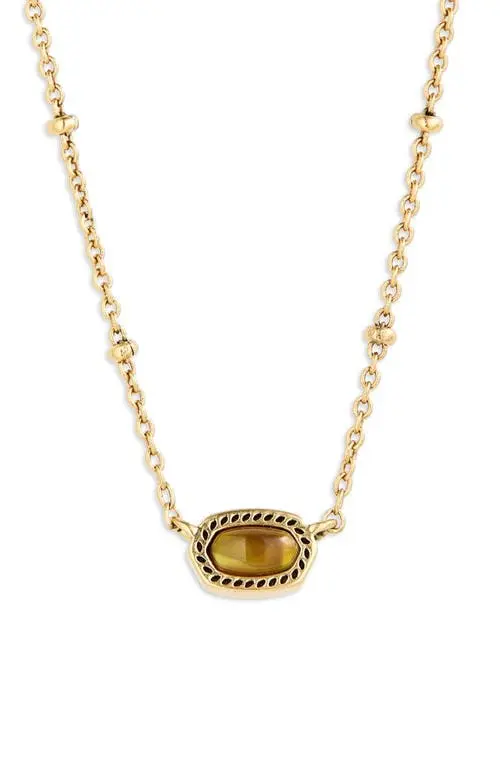 Kendra Scott Elisa Mini Pendant Necklace - Marbled Amber Illusion