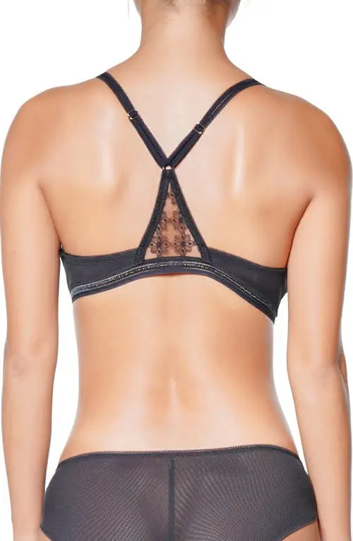 HUIT Café Fleur Wireless Bra - Black