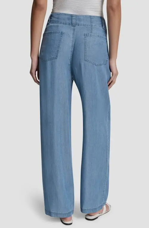 Dkny 5-pocket Wide Leg Lyocell Pants