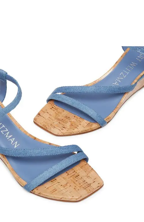 STUART WEITZMAN Oasis 50 Wedge Sandal - Washed
