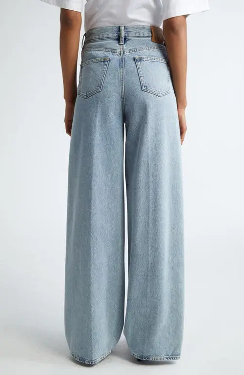 TOTEME Wide Leg Organic Cotton Jeans - Cool Blue
