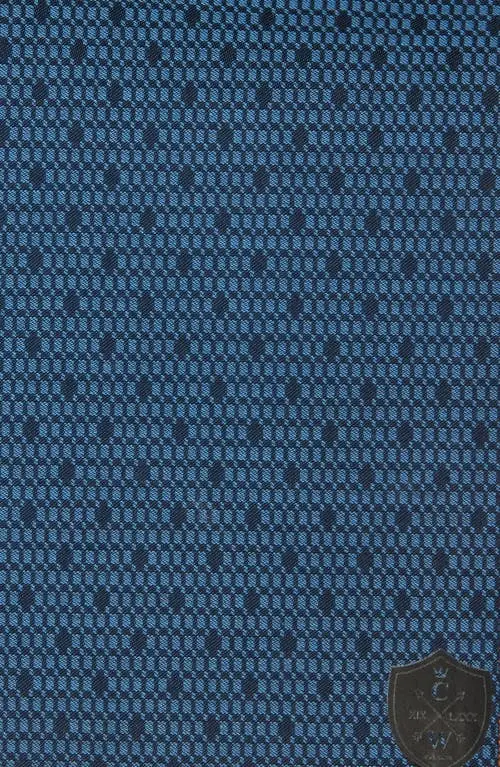CLIFTON WILSON Polka Dot Cotton Pocket Square - Blue