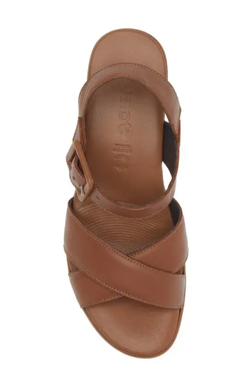 Naot Elite Platform Sandal - Caramel Leather