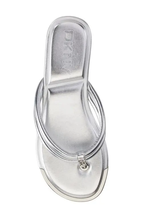 Dkny Clemmie Flip Flop - Silver