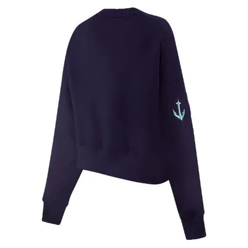 PRO STANDARD Deep Sea Blue Seattle Kraken Mascot Crewneck Pullover Sweatshirt