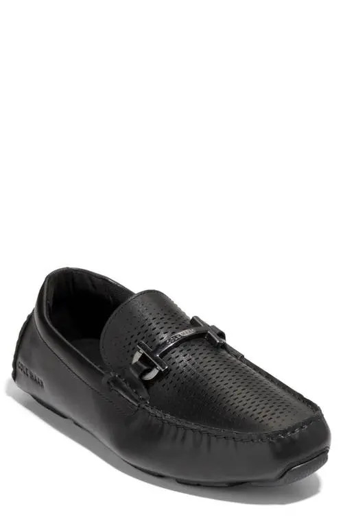 Cole Haan Grand Laser Bit Driving Loafer - Black/black