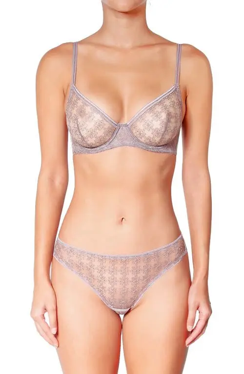 HUIT Café Fleur Underwire Bra - Taupe