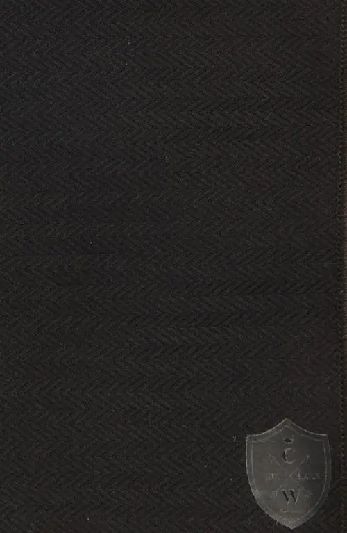 CLIFTON WILSON Herringbone Cotton Pocket Square - Black