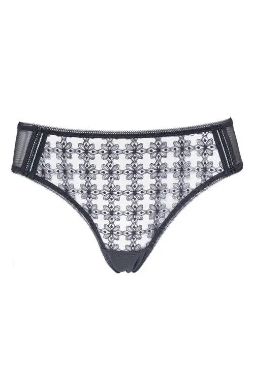 HUIT Café Fleur Bikini Briefs - Black
