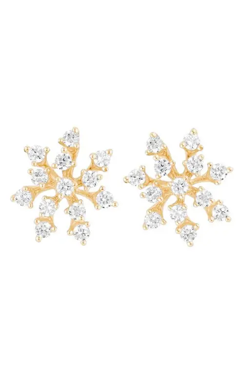 Hueb Luminus Small Diamond Stud Earrings - Rose Gold